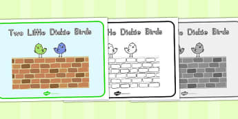 Nursery Rhymes 2 Little Dickie Birds Primary Resources - Stories