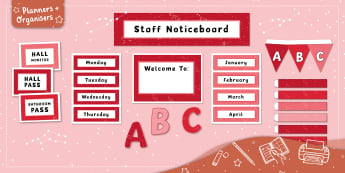 Staffroom Noticeboard Display Packs - Twinkl