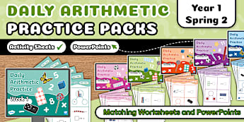 12 Daily Arithmetic Packs for KS1 | Maths Materials - Twinkl
