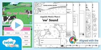 'ow' Sound Phase 2 - Stage 5/6 Phonics - Linguistic Phonics - Resources