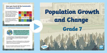 Population growth and change - Grade 7 - Geography - SA