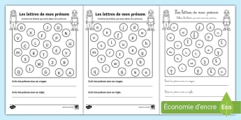 Reconnaître les lettres de l'alphabet, connaître leur nom, savoir que ...