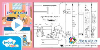 'd' Sound Phase 2 - Stage 5/6 Phonics - Linguistic Phonics - Resources