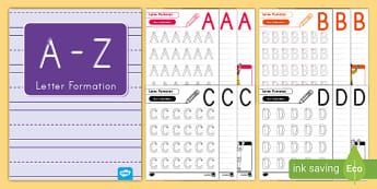 Handwriting and Letter Formation Worksheets | Kindergarten | Twinkl
