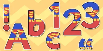Superhero Display Letters | twinkl.co.uk