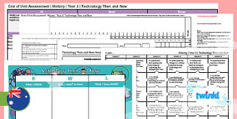 Year 2 HASS History Unit Technology Then and Now | Twinkl