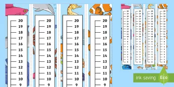 Under the Sea Number Lines | twinkl.co.uk