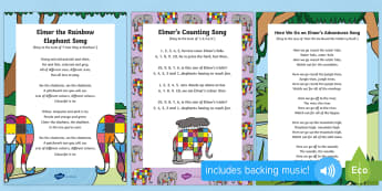 Songs and Rhymes About Elmer the Elephant for Kids - Twinkl