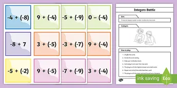 Mathematics Integers | twinkl.com.au