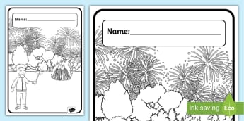 Bonfire Night Colouring - Page 2 - Twinkl