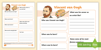 Vincent van Gogh Resources | twinkl.co.uk