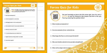 Science Forces Quizzes | twinkl.co.uk