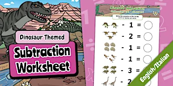 Dinosaur Subtraction Activities | twinkl.com.au