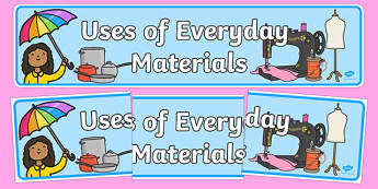 Everyday Materials Display | KS1 Materials Display - Twinkl