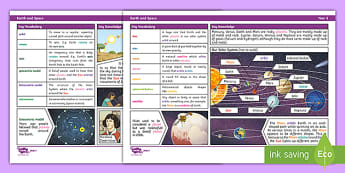 Earth and Space - Year 5 Science Resources - Twinkl