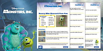 Disney Pixar Monsters, Inc. Activities, Games & Resources