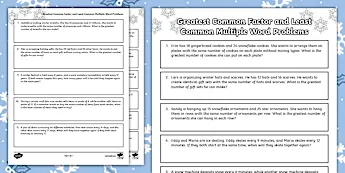 Sixth Grade Word Problems | twinkl.com