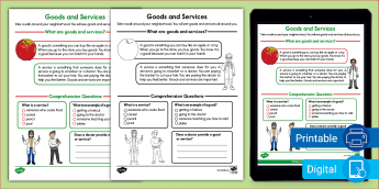 Goods and Services Activities | twinkl.com
