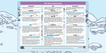 Water Play Activities EYFS Resources | Early Years (EYFS)