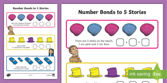 Number Bonds to 5 Early Years (EYFS), counting, bond, number pair