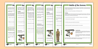 Battle of the Somme Resources | twinkl.co.uk