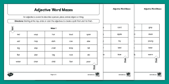 2nd Grade Adjectives • Twinkl.com