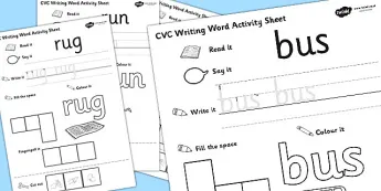 Cvc Words Phonics • Twinkl.ca