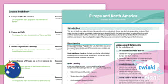Europe and North America Year 5 - Primary Resources - Twinkl