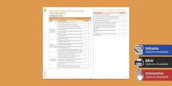 GCSE Science Checklists | twinkl.co.uk