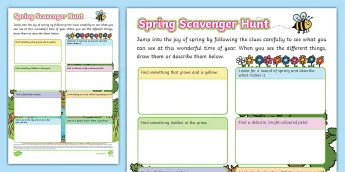Spring Scavenger Hunts | twinkl.com.au