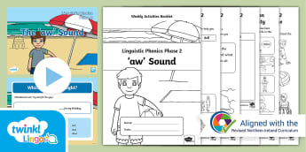 'aw' Sound Phase 2 - Stage 5/6 Phonics - Linguistic Phonics - Resources