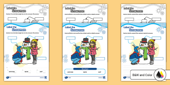 Kindergarten Labeling Worksheets | twinkl.com