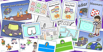Aliens Love Underpants Activities and Games Early Years (EYFS) - P