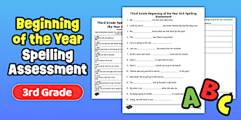 Spelling Assessments | twinkl.com