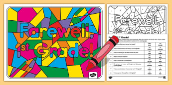 End of Year - First Grade Worksheets | Grade 1 | Twinkl