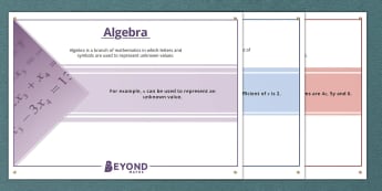 Number and Algebra | Years 9 - 10 | Beyond Maths | Beyond Secondary ...