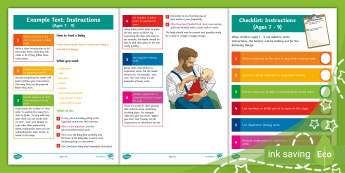 Writing Instructions Checklists | twinkl.com.au