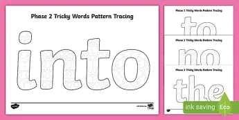 Phase 2 Tricky Words | twinkl.com.au