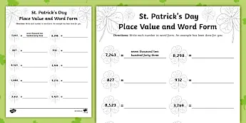 Place Value Worksheets | twinkl.com