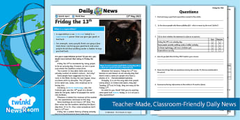 Friday the 13th - Twinkl NewsRoom - Twinkl