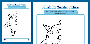 Monster Drawing Activities | twinkl.co.uk