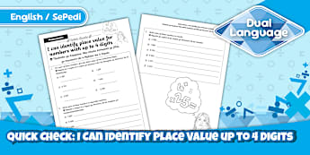 Grade 4 Sepedi - Dual Medium Resources - English Teacher T