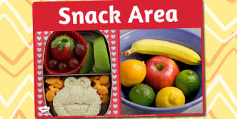 Snack Area Display Resources
