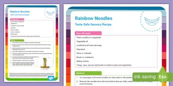 Sensory Activities and Games - Taste-Safe Recipes - Twinkl