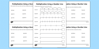 Number Line Multiplications | twinkl.com.au