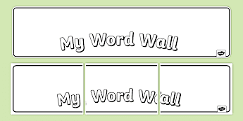 Word Wall Display Banners | twinkl.co.uk