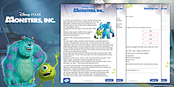 Disney Pixar Monsters, Inc. Activities, Games & Resources