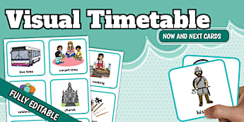 Classroom Timetable Templates & Cards | Visual Timetables