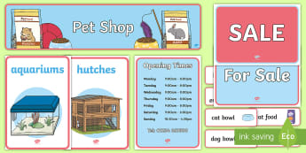 Pet Shop Role Play - Primary Resources EYFS & KS1