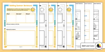Sentence Building Activities | twinkl.com
